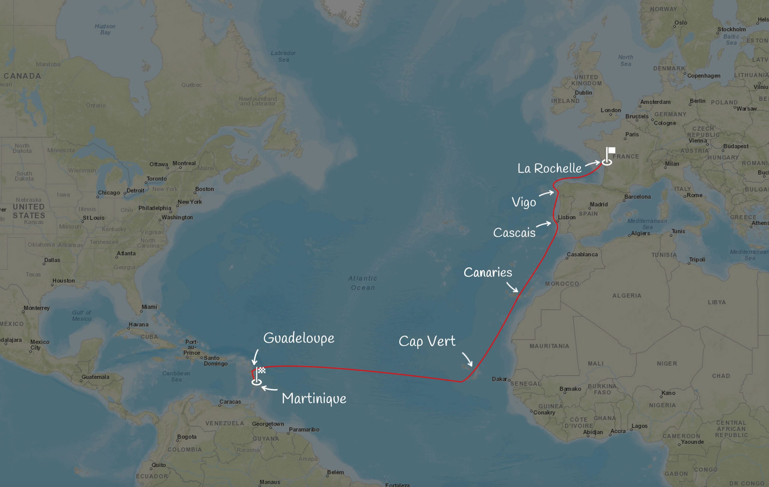Crossing the Atlantic by sailboat - STAR VOYAGE ANTILLES